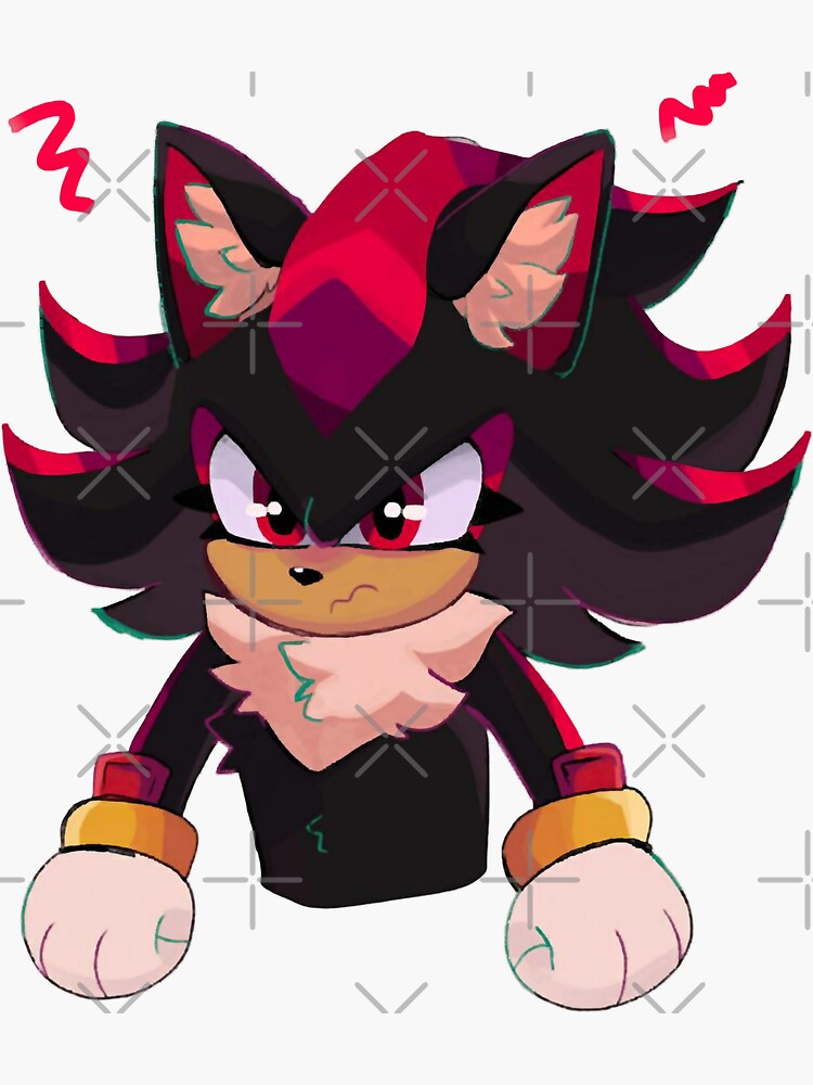 Funniest Shadow The Hedgehog Idol Ts Fot You Sticker For Sale By Roundtreebruce Redbubble