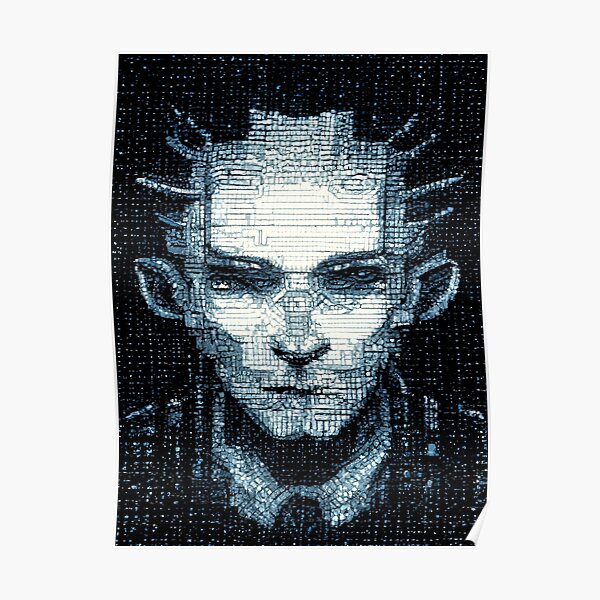 "ASCII art of a hacker 1" Poster for Sale by CEVmemories | Redbubble