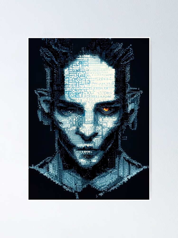 "ASCII art of a hacker 2" Poster for Sale by CEVmemories | Redbubble