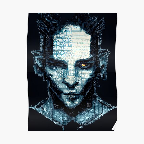 "ASCII art of a hacker 2" Poster for Sale by CEVmemories | Redbubble
