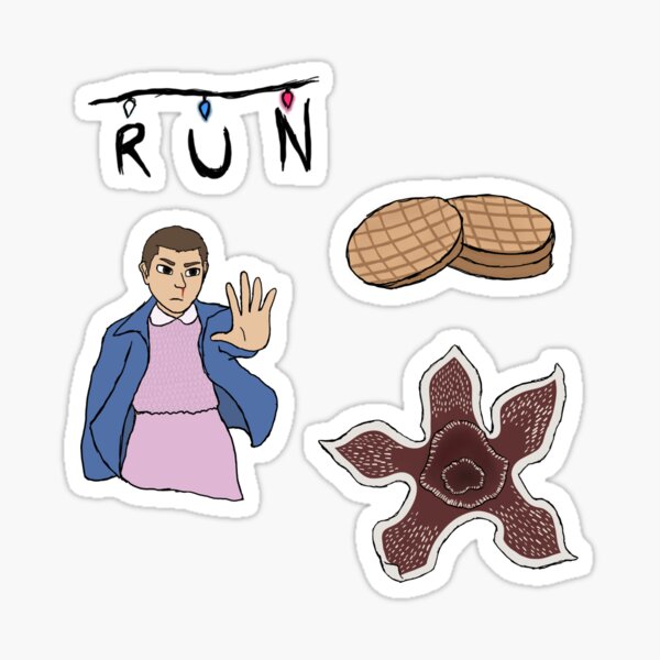 "Stranger Things Sticker Sheet (S1)" Sticker for Sale by kodoesart ...