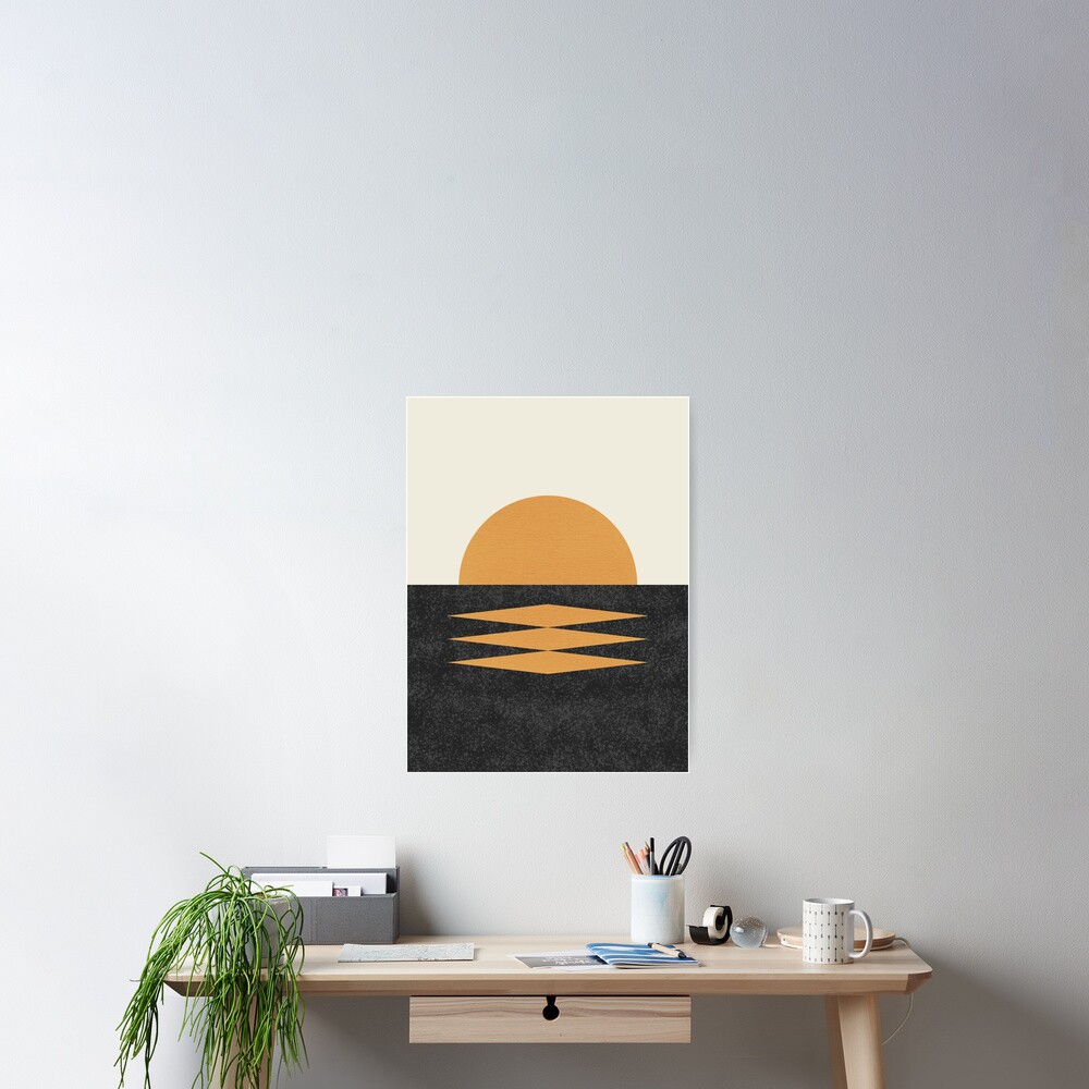 "Sunset Geometric" Art Print for Sale by moonlightprint | Redbubble