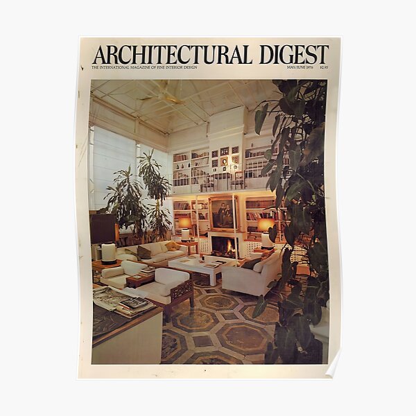 "Architectural Digest 1976 Vintage" Poster for Sale by CarolBianchi ...