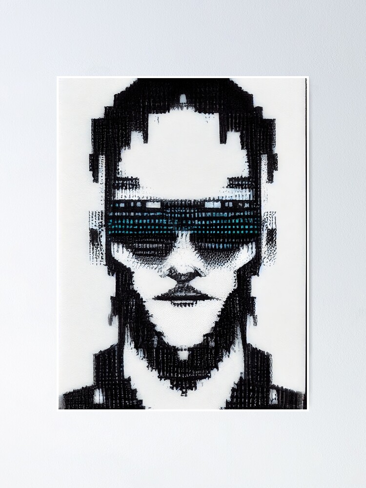 "ASCII art of a hacker 5" Poster for Sale by CEVmemories | Redbubble