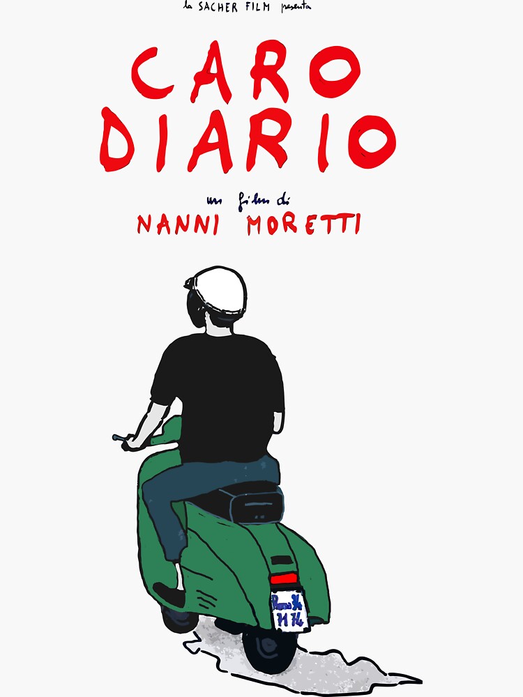 "Caro Diario - a film by Nanni Moretti" Sticker for Sale by mbalax ...