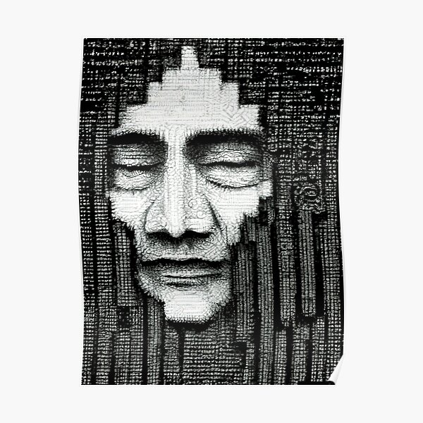 "ASCII art of a hacker 7" Poster for Sale by CEVmemories | Redbubble