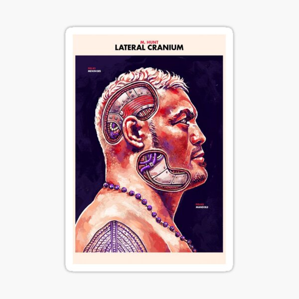 "Mark Hunt - Lateral Cranium" Sticker for Sale by bopdown | Redbubble