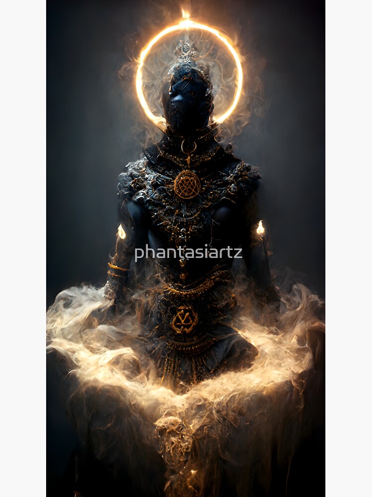 "Evil Dark Genie" Sticker for Sale by phantasiartz | Redbubble