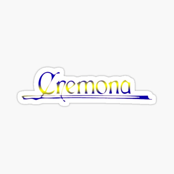 "Cremona String Blue Yellow Metalic" Sticker for Sale by aseralphonsin ...