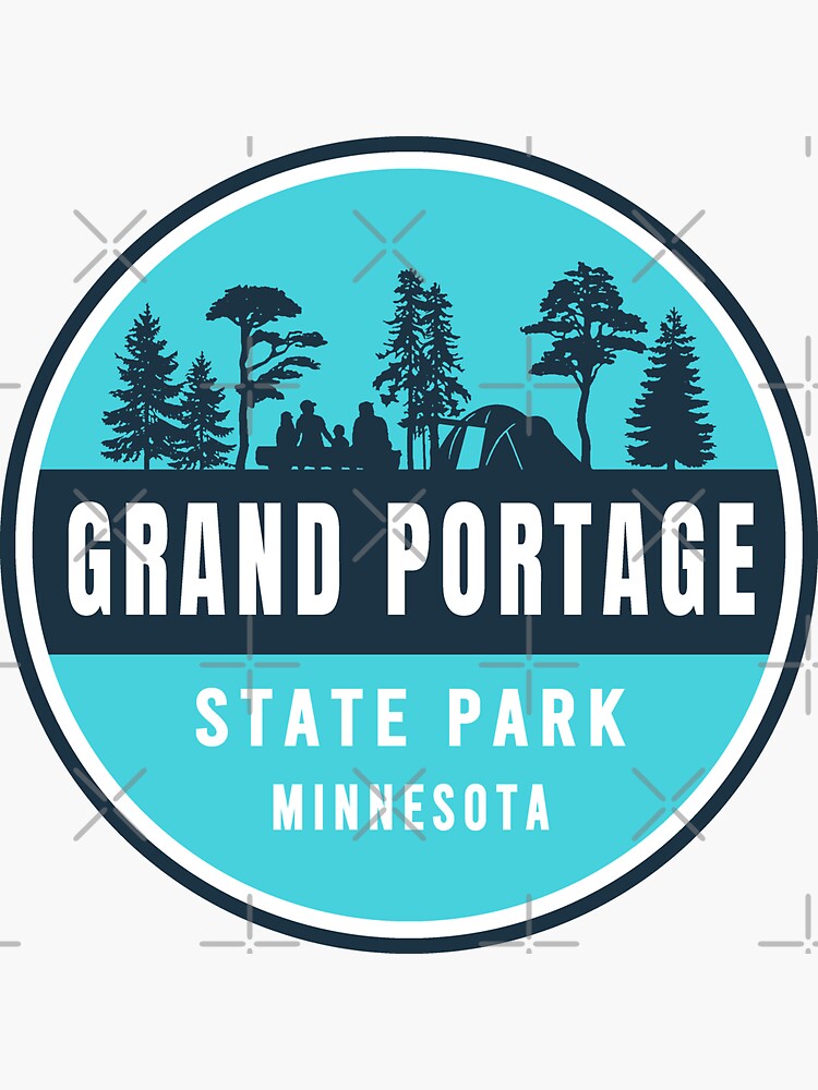 "Grand Portage State Park MN Family Logo" Sticker for Sale by VanyaKar ...