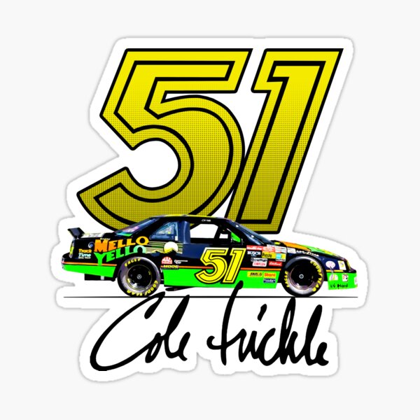 "Cole Trickle 51 90s Nascar movie retro style" Sticker for Sale by ...