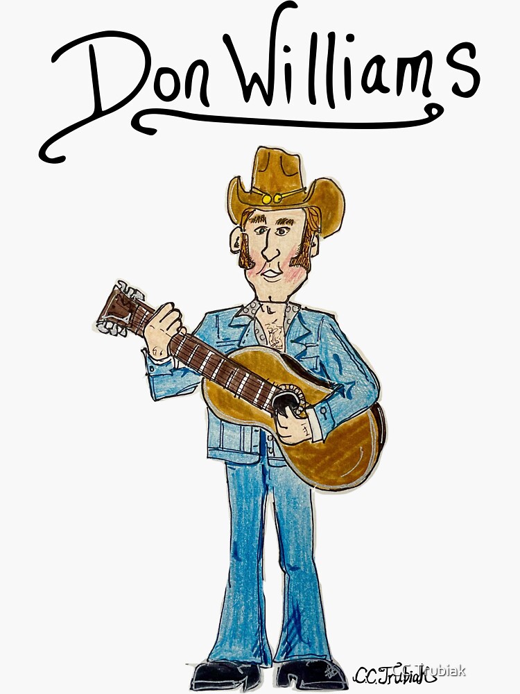 "CC Trubiak's Don Williams" Sticker for Sale by cctrubiak | Redbubble
