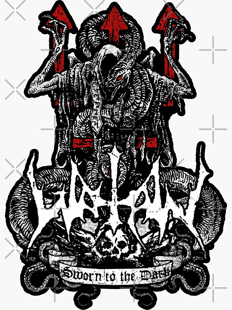 "Sworn to the Dark by Watain - Classic Old School Black Metal" Sticker ...