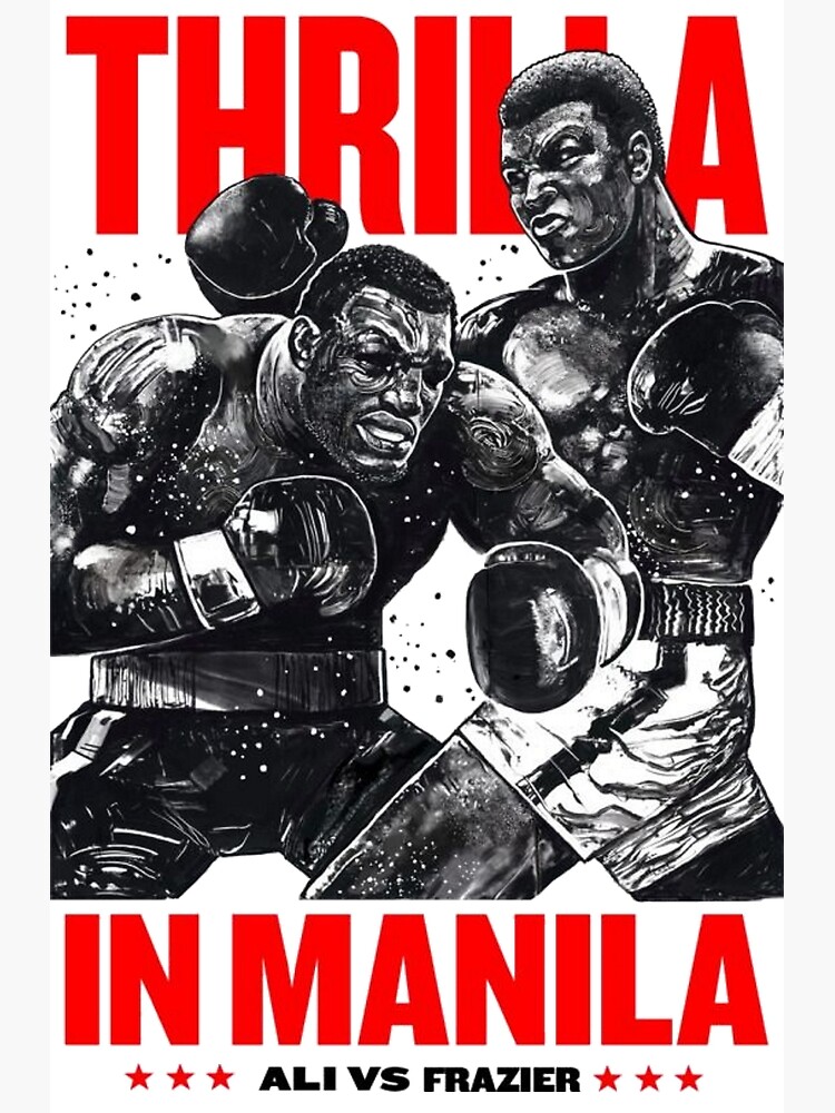 "Thrilla in Manila" Poster for Sale by bopdown | Redbubble