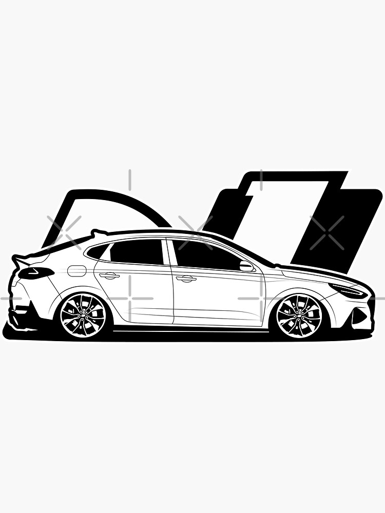 "Hyundai i30N Fastback" Sticker for Sale by IssKa | Redbubble