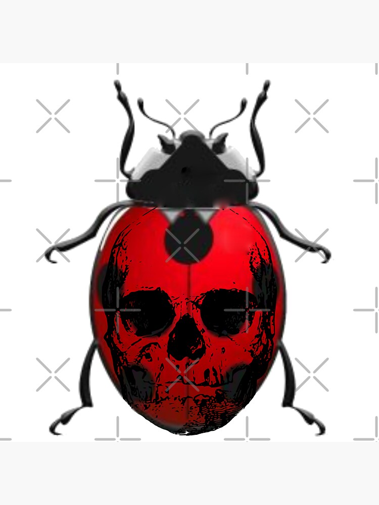 "cool skull ladybird" Sticker for Sale by leong732 | Redbubble