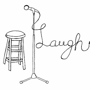 "Stand Up Comedy Drawing." Poster for Sale by ArtsByAlex | Redbubble