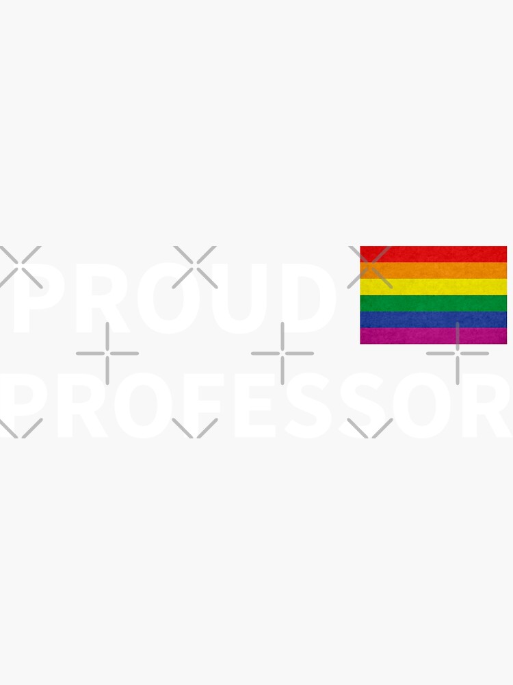 "Proud Professor LGBT Rainbow" Sticker for Sale by razvigod | Redbubble