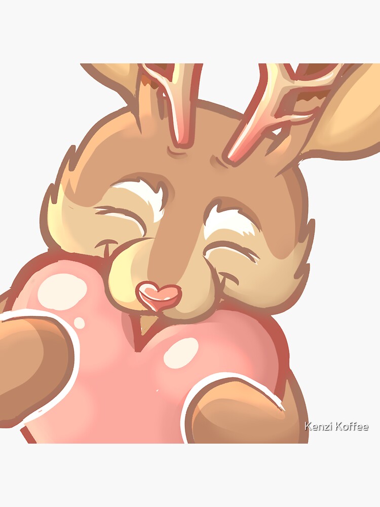 "Deer Heart" Sticker for Sale by Mykenzi-Designs | Redbubble