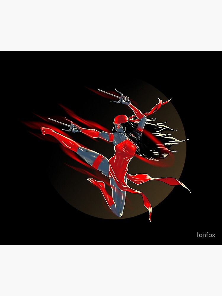 "Elektra Ninja Warrior" Poster by Ionfox | Redbubble