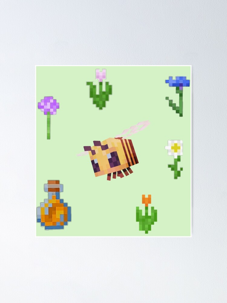 "Minecraft Bee Aesthetic" Poster for Sale by ballaszicarid | Redbubble