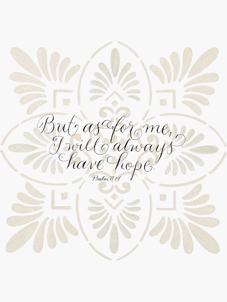 "Always have hope inspirational handwritten quote" Sticker for Sale by ...