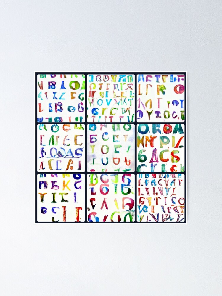 "Jumbled Texts Pack" Poster for Sale by CinderPress | Redbubble