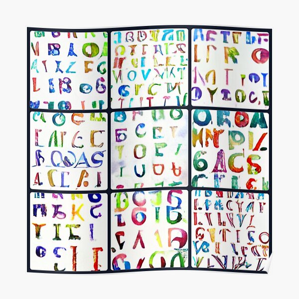 "Jumbled Texts Pack" Poster for Sale by CinderPress | Redbubble