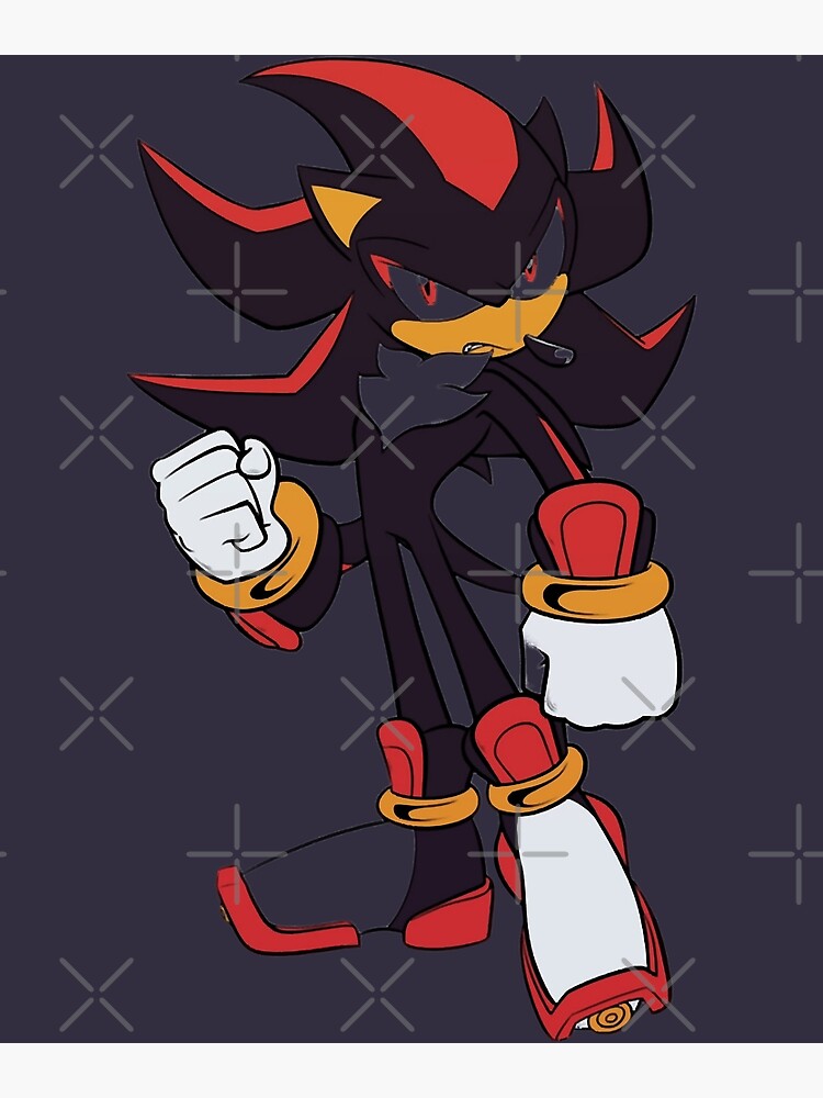 "Vintage Retro Shadow The Hedgehog Awesome For Music Fans" Poster for ...