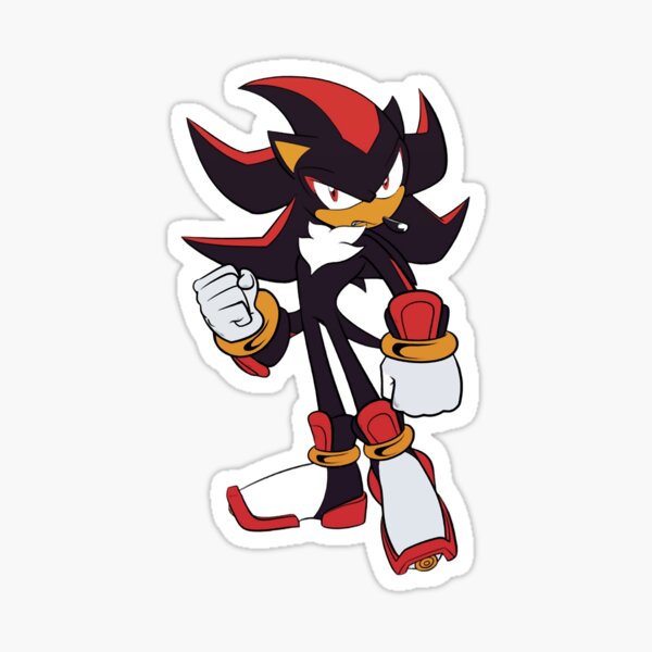 "Vintage Retro Shadow The Hedgehog Awesome For Music Fans" Sticker for ...