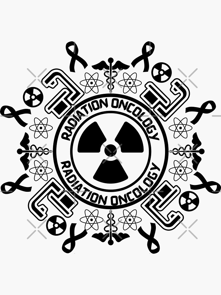 "Radiation Oncology Symbols" Sticker for Sale by RadApparelStore ...