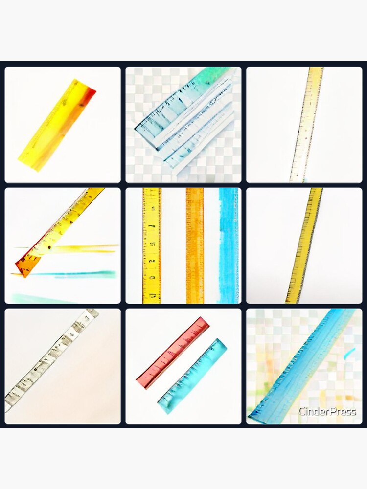 "Ruler Pack" Sticker for Sale by CinderPress | Redbubble