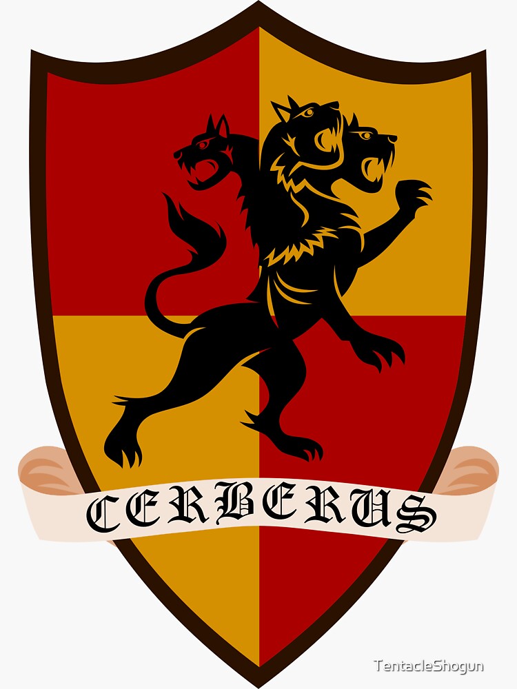 "Cerberus Lance Logo" Sticker for Sale by TentacleShogun | Redbubble