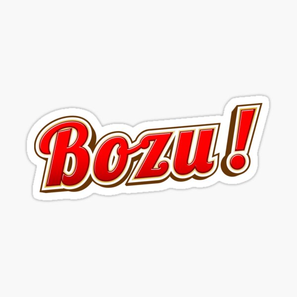 Bozu Red Sticker For Sale By K Yoo Redbubble