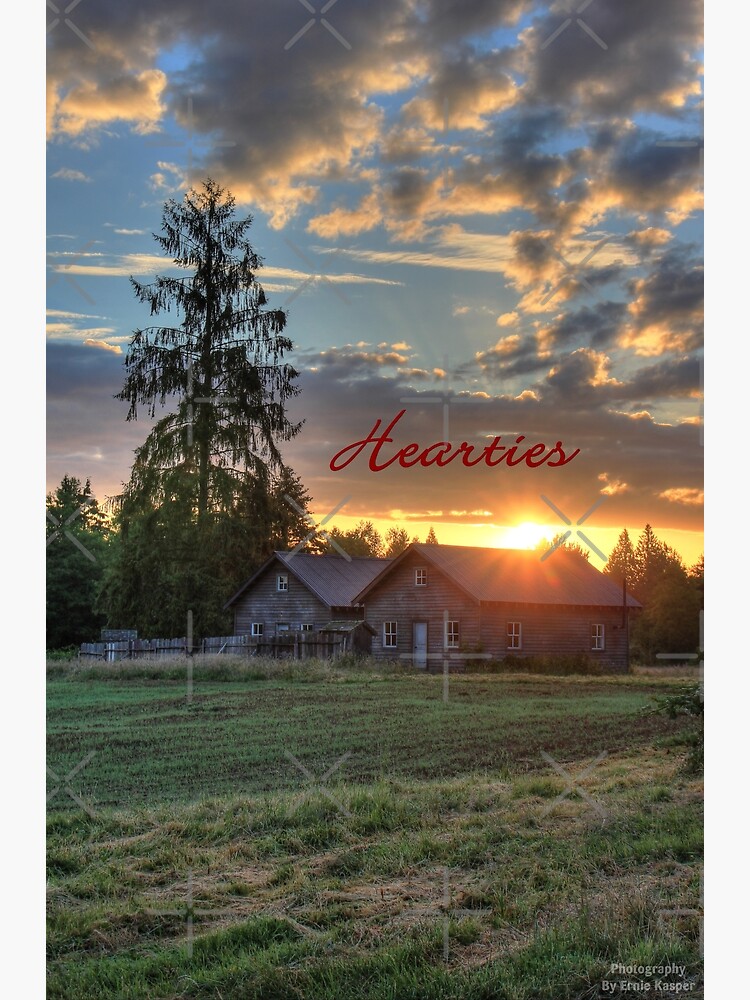 "Hearties Sunrise" Canvas Print for Sale by Erniesartwork | Redbubble