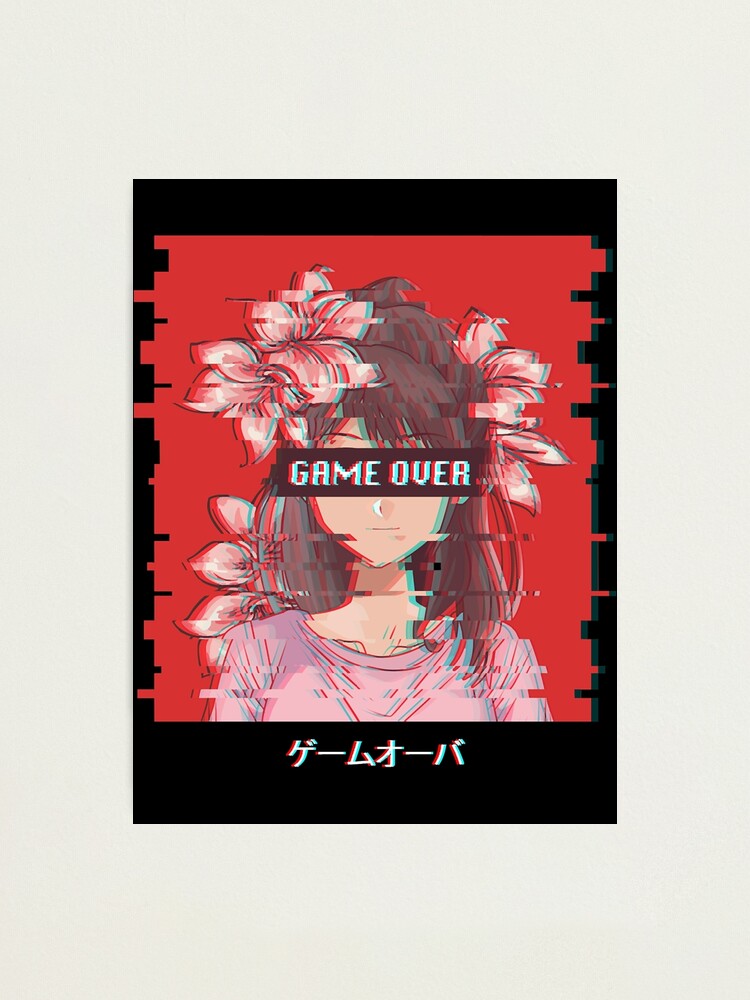 Lámina fotográfica «Game Over Chica Anime Waifu Japonés Sakura Otaku ...