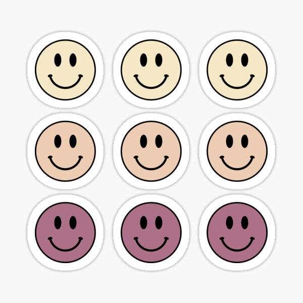 "Happy face mini smile pack" Sticker for Sale by NSimplicity | Redbubble