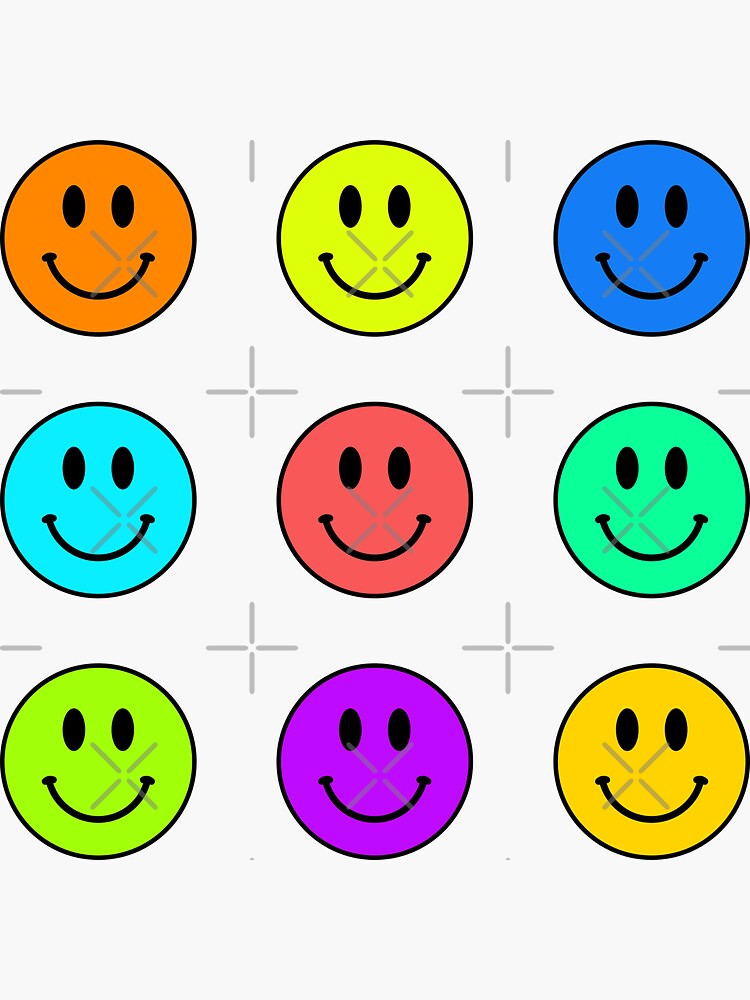 "Happy face mini smile pack" Sticker for Sale by NSimplicity | Redbubble