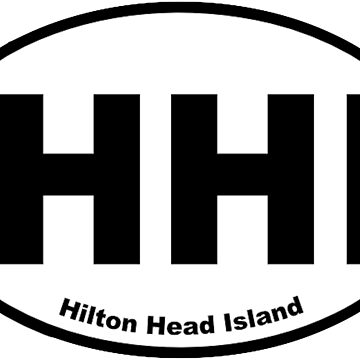 "HHI Hilton Head Island" Sticker for Sale by MadEDesigns | Redbubble