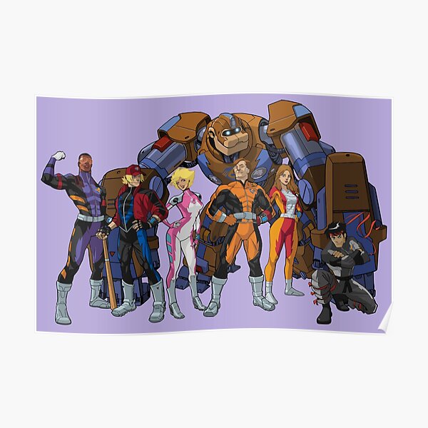 "Bionic Six Group" Poster for Sale by RetroCentre | Redbubble