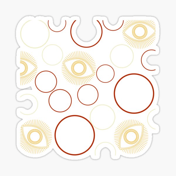 "Beautiful Organic Pattern Circle, Simple Rustic Horoscope Eye, Magic ...