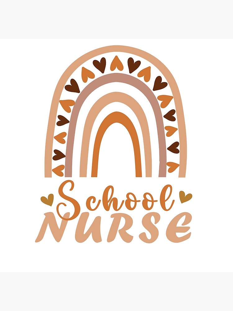 "School Nurse Boho Rainbow Leopard Nurse Week " Poster for Sale by ...