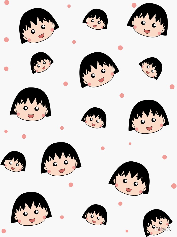 "Chibi Maruko Chan" Sticker for Sale by Efka19 | Redbubble