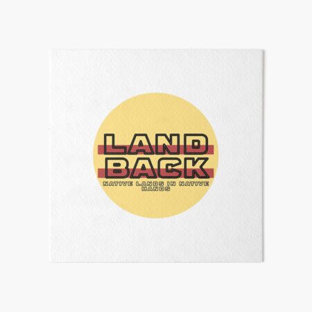 "Land Back Native Lands On Native Hands Native American Design" Art ...
