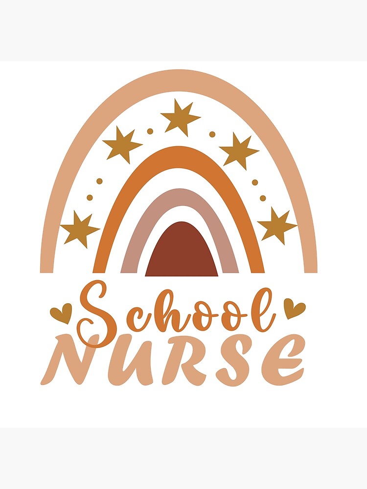 "School Nurse Boho Rainbow Leopard Nurse Week " Poster for Sale by ...