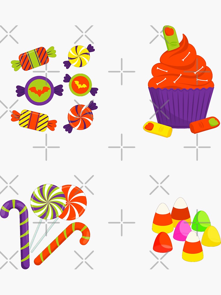"Halloween candy sticker pack | Halloween Are Pumpkin Head |Halloween ...