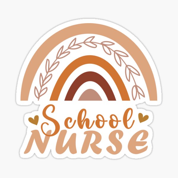 "School Nurse Boho Rainbow Leopard Nurse Week " Sticker for Sale by ...