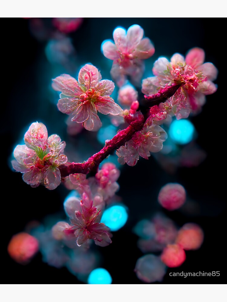 "Neon sakura" Sticker for Sale by candymachine85 | Redbubble