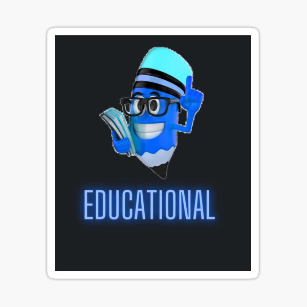 "Educational " Sticker for Sale by EL-yos8design | Redbubble