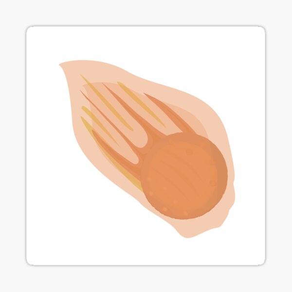 "Cute orange comet falling down" Sticker for Sale by OM-lova | Redbubble